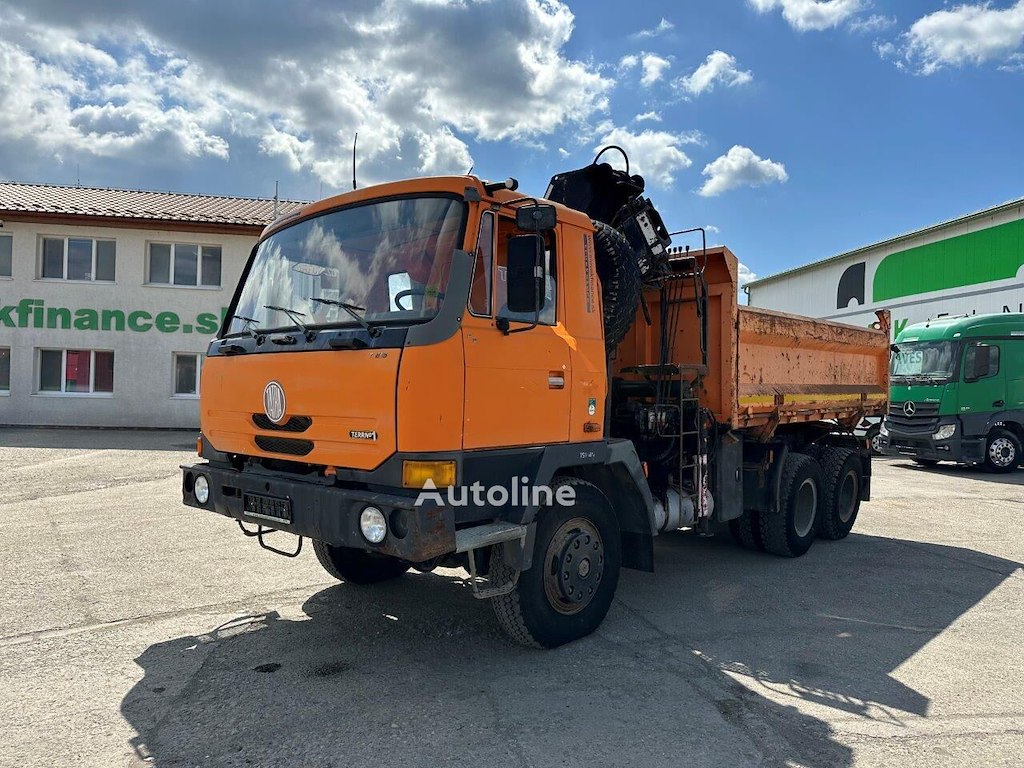 Tatra T 815 trojstranný vyklápac + HR HIAB 6x6 VIN 635 kiper