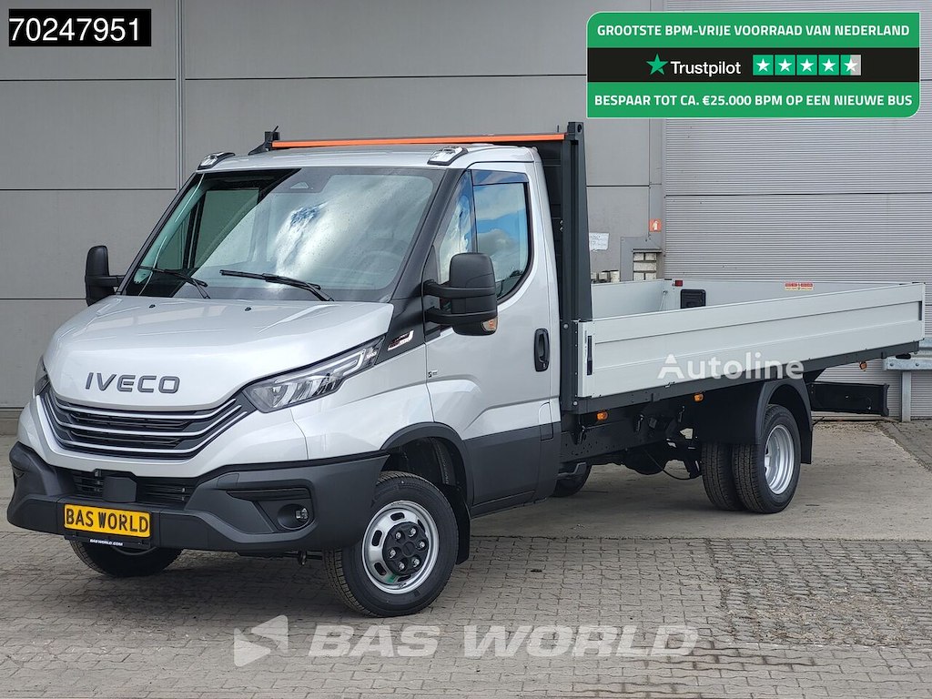 Novi IVECO Daily 35C18 3.0 180PK Nwe model 2025 Open laadbak Navi ACC LED 3 kamion s ravnom platformom < 3.5t