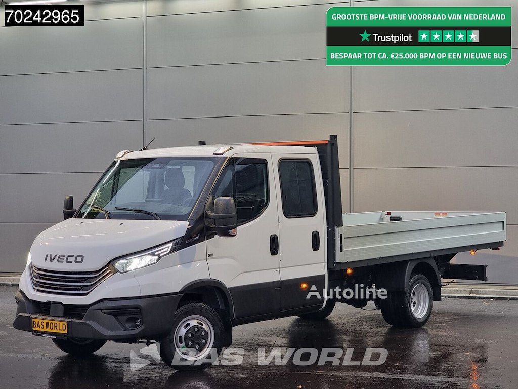 Novi IVECO Daily 35C18 3.0 180PK Nwe model 2025 Dubbel Cabine Open laadbak kamion s ravnom platformom < 3.5t