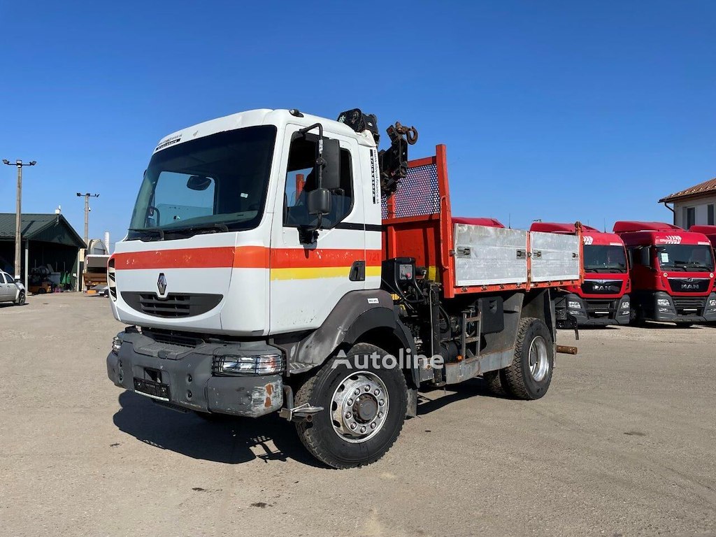 Renault KERAX 220 DXI jednostranný vyklápac s hydraulickou rukou 4x4 man kiper