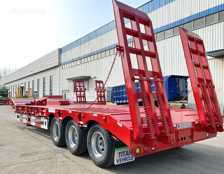 Nova Titan tri axle drop deck trailer for sale poluprikolica sa niskom platformom