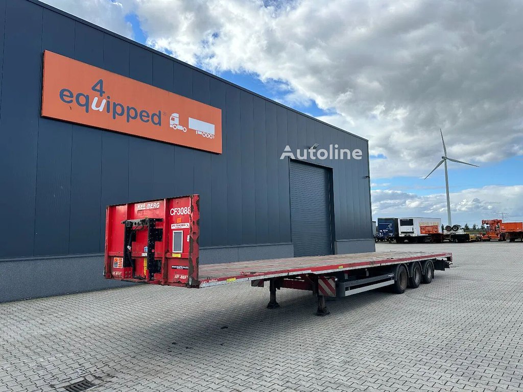 Kel-Berg HEAVY-DUTY MEGA FLATBED, 1x 40FT / 2x 20FT HECKBÜNDIG, SAF + DIS poluprikolica za prevoz kontejnera