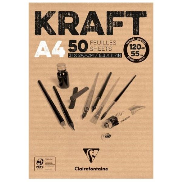 Clairefontaine BL.KRAFT A4 50S 120G