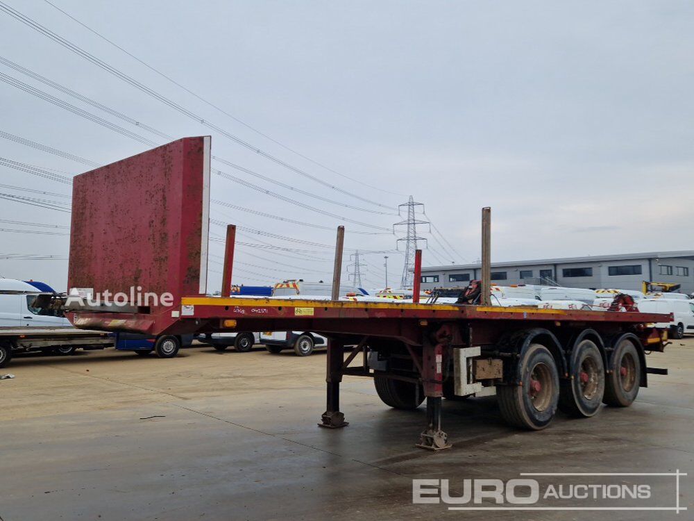 Prodaje se Dennison 2014 Dennison Tri Axle Flatbed Trailer, Air Brakes poluprikolicu platformu na aukciji