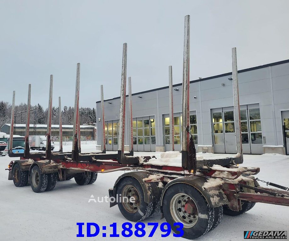 MALKKI RJ4-10200 - 4 Axles šumarska prikolica