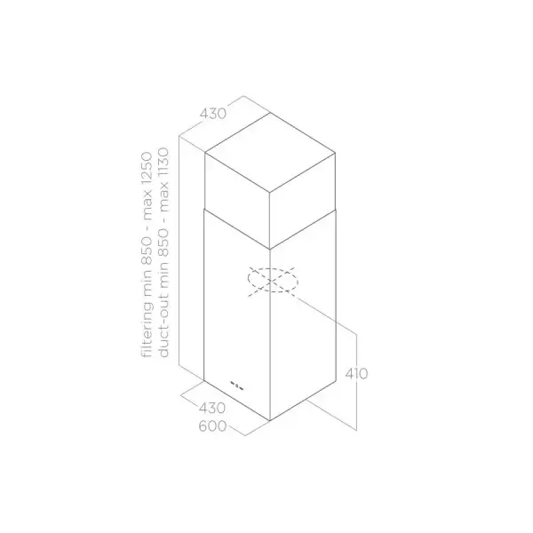 Aspirator KUADRA ISLAND IX/A/43