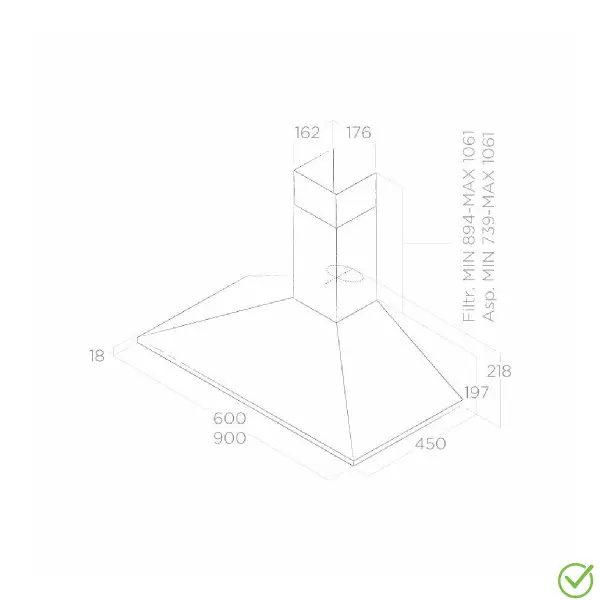 Aspirator MISSY LX WH/A/60