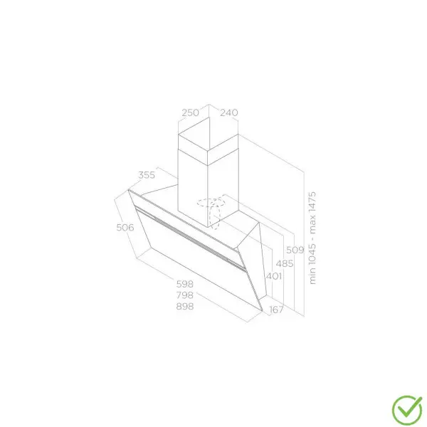 Aspirator STRIPE BL A/60