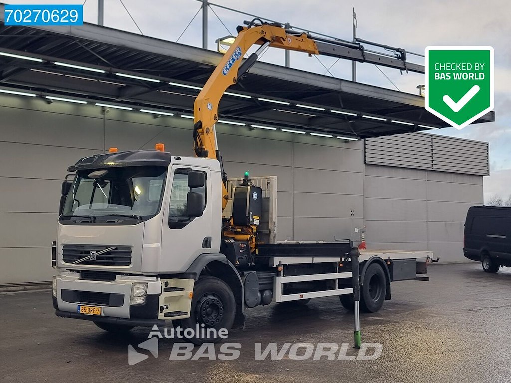 Volvo FE 320 4X2 NL-Truck Manual Effer 145 3S Crane Remote Euro 4 kamion s ravnom platformom