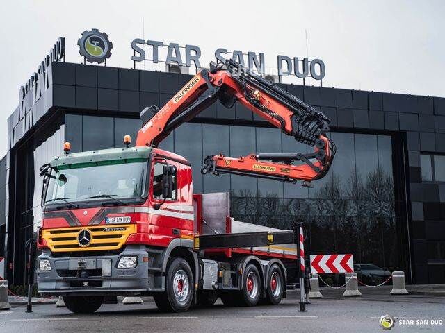 Mercedes-Benz ACTROS 2648 6x4 PALFINGER PK 29002 EURO 5 JIB kamion s ravnom platformom