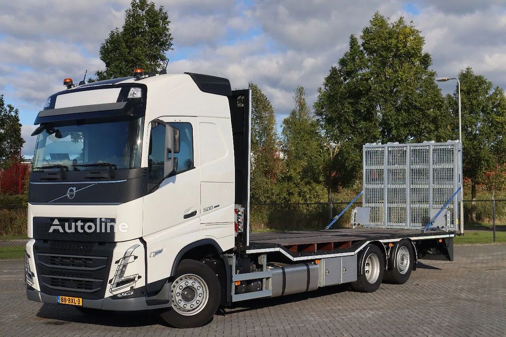 Volvo FH 500 6X2 | MACHINE | MASCHINEN TRANSPORT \NEW/NEU | kamion s ravnom platformom