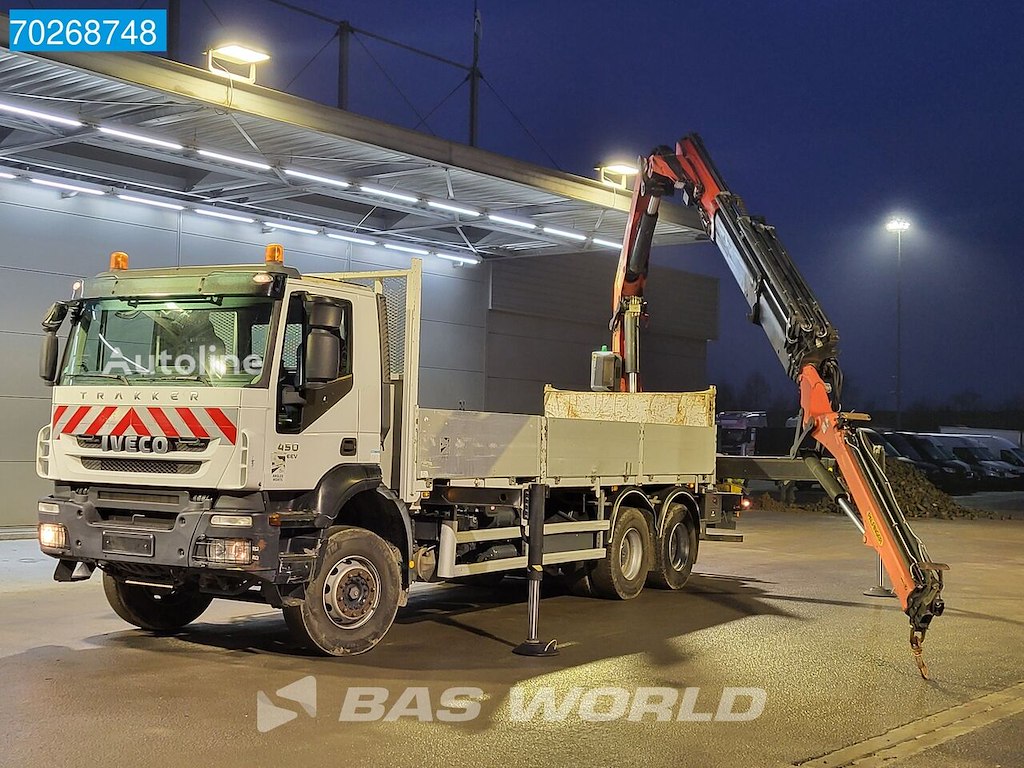 IVECO Trakker 450 6X4 Palfinger PK 27002 SH + Jib Retarder Big-Axle EE kamion s ravnom platformom