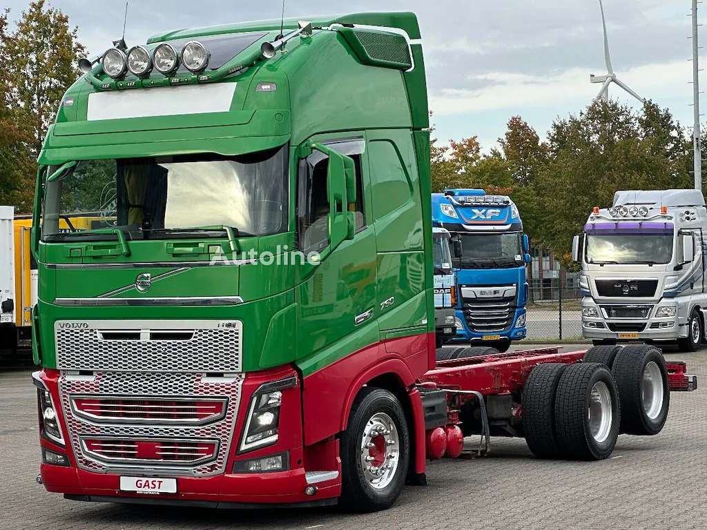 Volvo FH 16.750 6x4 Chassis Lift-Axle Retarder Euro 6 WB 4.30 Full Air kamion šasija