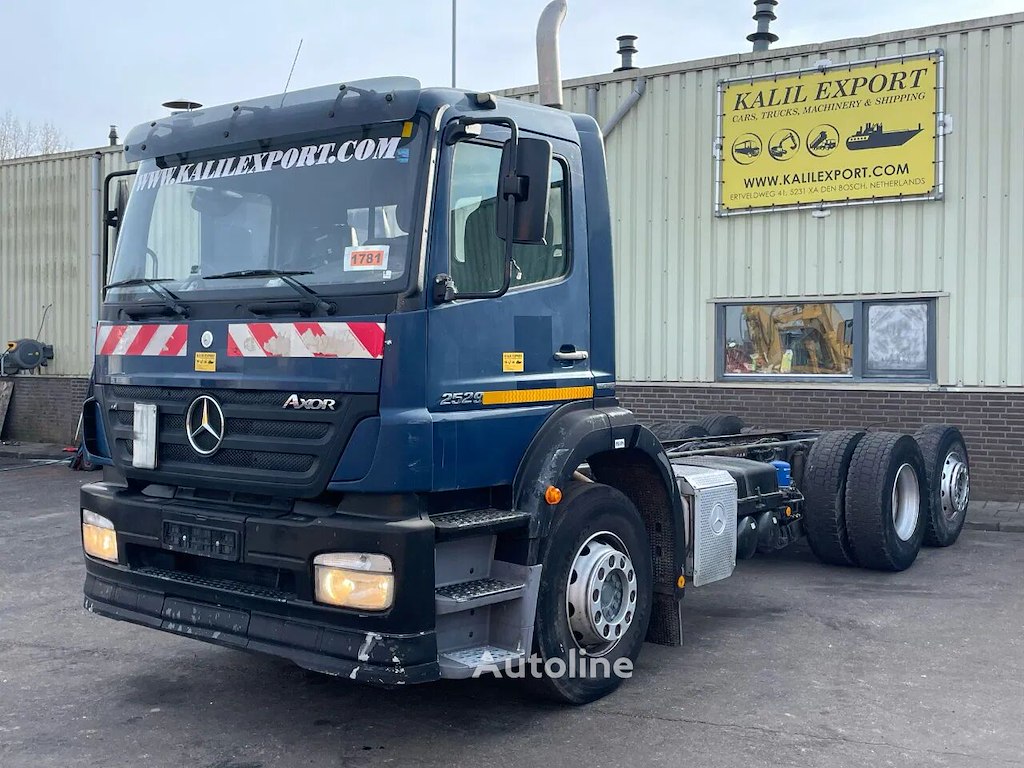 Mercedes-Benz Axor 2529 6x2 Manual Gearbox Chassis Cab Good Condition kamion šasija