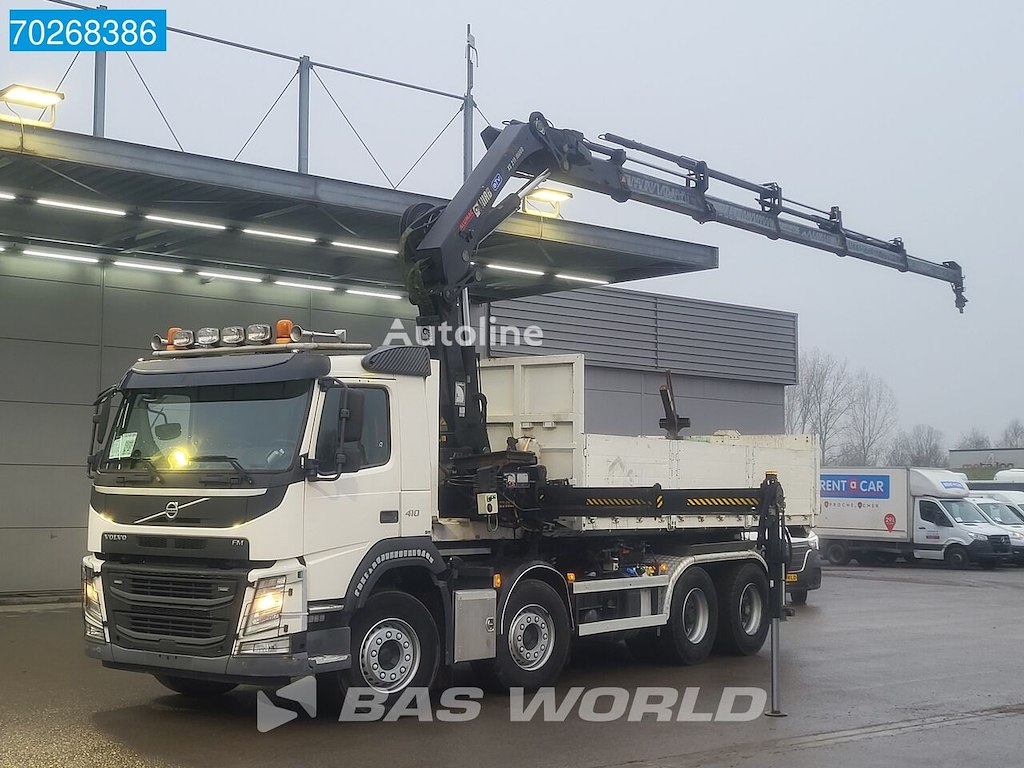 Volvo FM 410 8X4 211EP-5 HIDUO Kran Crane Steel suspension VEB Euro 6 kamion rol kiper