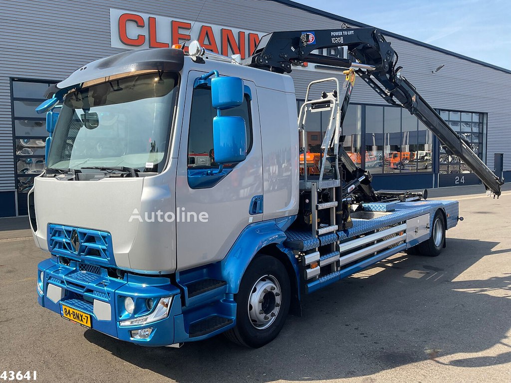 Renault D 240 Euro 6 HMF 10 Tonmeter laadkraan Just 66.850 km! kamion rol kiper