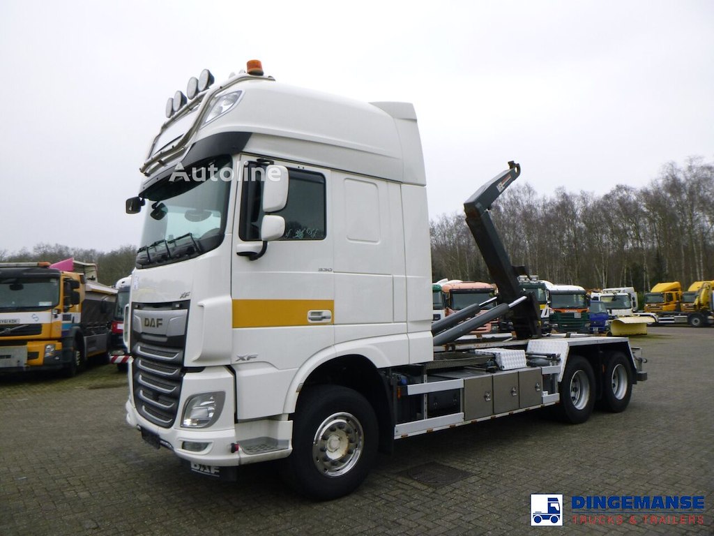 DAF D.A.F. XF 530 6x2 Euro 6 VDL container hook kamion rol kiper