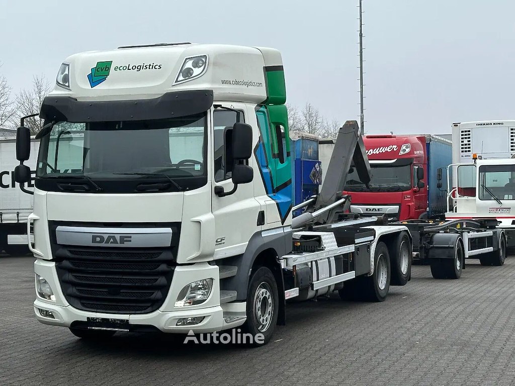 DAF CF 460 6x2 VDL 20T Haakarm + Huffermann Combi Euro 6 Smart Tacho kamion rol kiper