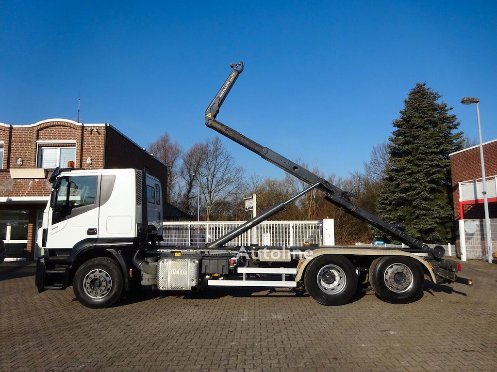 IVECO STRALIS 400 MEILLER Abroller Lift-Lenkachse 6x2 kamion rol kiper