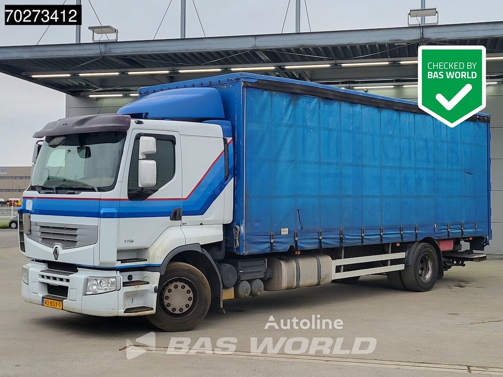 Renault Premium 370 4X2 NL-truck Automatic Ladebordwand 2x Tanks Euro 4 kamion sa klizna zavesa cerada