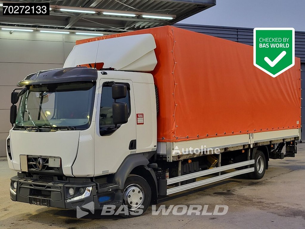 Renault D 240 4X2 12t Ladebordwand ACC Euro 6 kamion sa klizna zavesa cerada