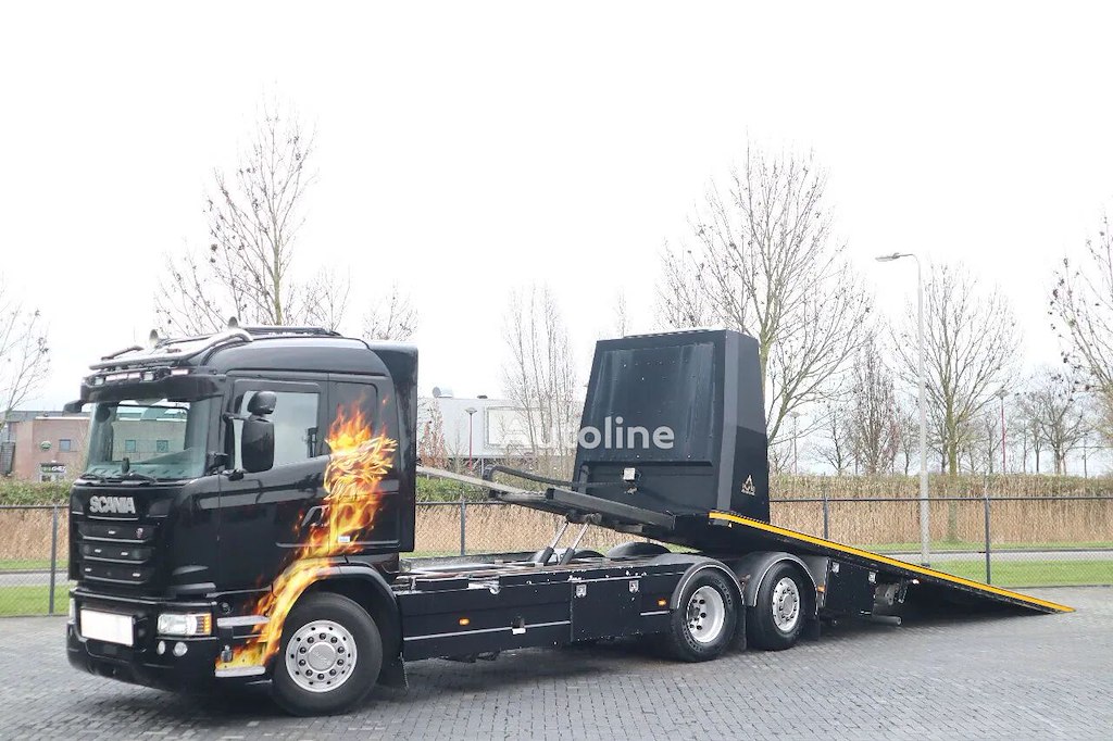 Scania G490 6X2 | FALKOM | RECOVERY | ABSCHLEPP | RETARDER autotransporter