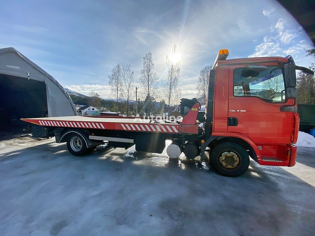 MAN 8.180 *PLATFORM OMAZ *3.6t WINCH *LOW KM šlep auto