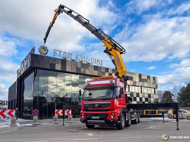 Volvo FMX 500 8x2 Effer 585 Fly Jib Winch Crane Kran kamion platforma