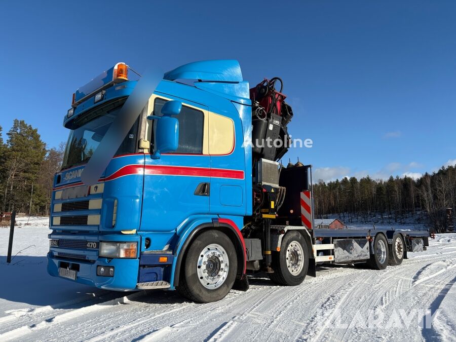 Prodaje se Scania R124 470 kamion platforme na aukciji