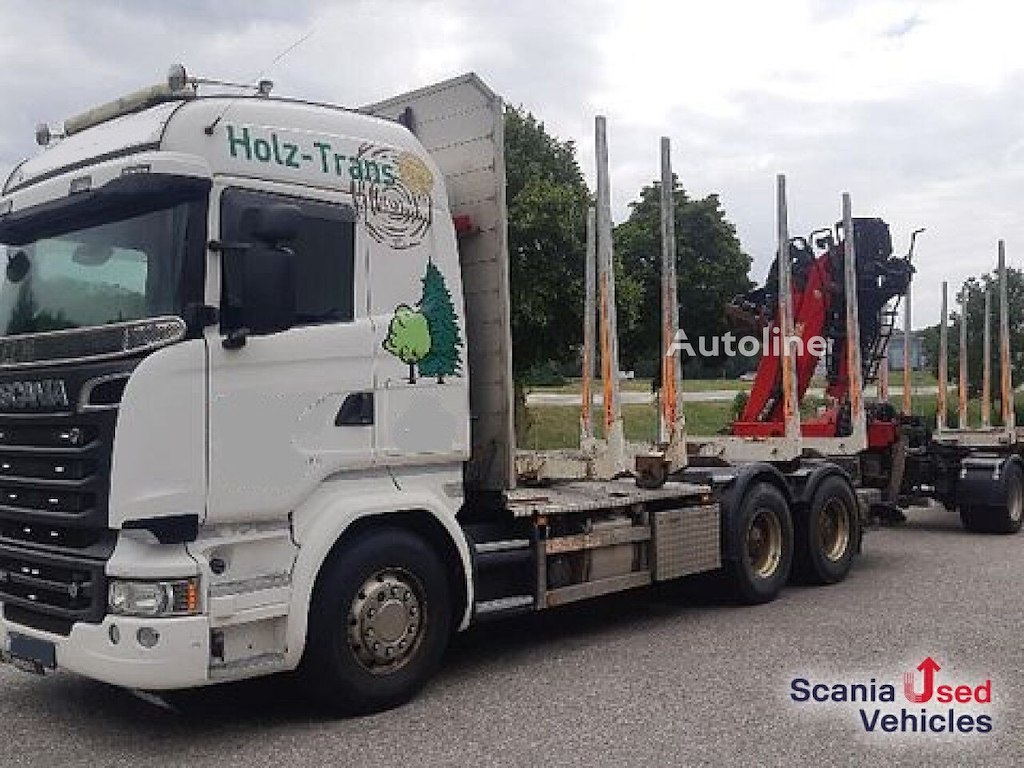 Scania R 580 LB6x4HNB Kurzholz 6,45m Epsilon kamion za prevoz drva