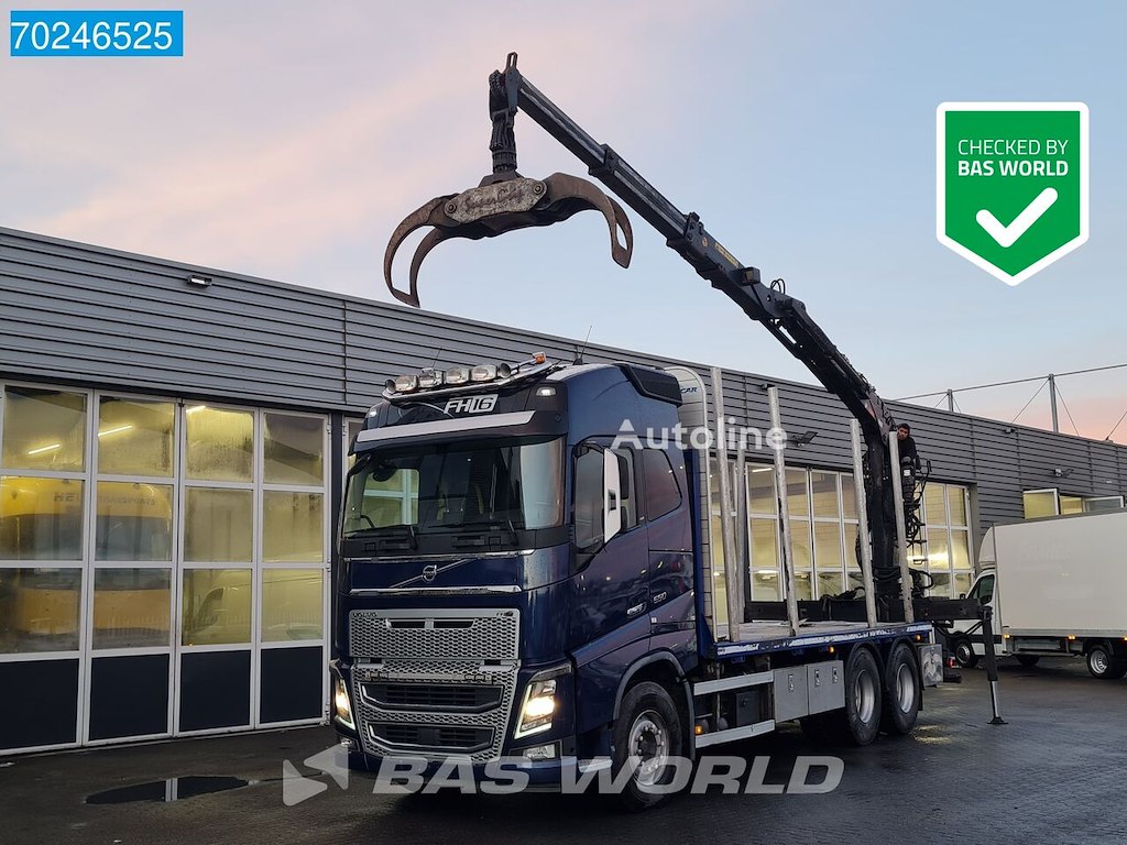 Volvo FH16 550 6X4 Holztransport Wood Crane Loglift 165z Retarder Euro kamion za prevoz drva