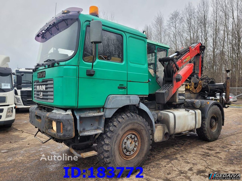 MAN 18.410 4x4 + Epsilon Palfinger SRX39 kamion za prevoz drva