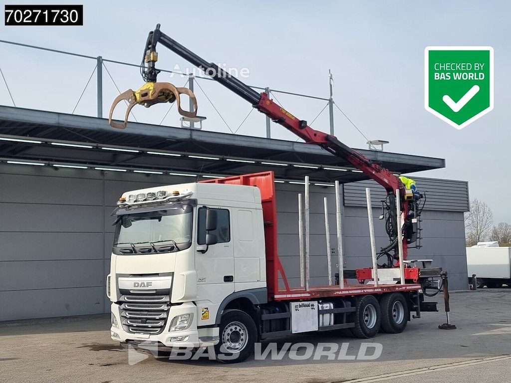 DAF XF 510 6X4 Jonsered Z-Crane SC ACC Retarder Euro 6 kamion za prevoz drva