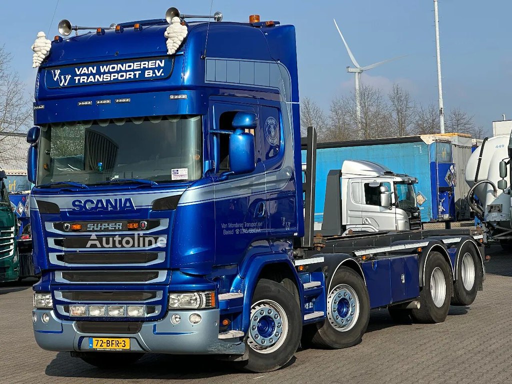 Scania R490 8x2 Retarder / Euro 6 / 20FT Container Transport kamion sa kukom za podizanje tereta