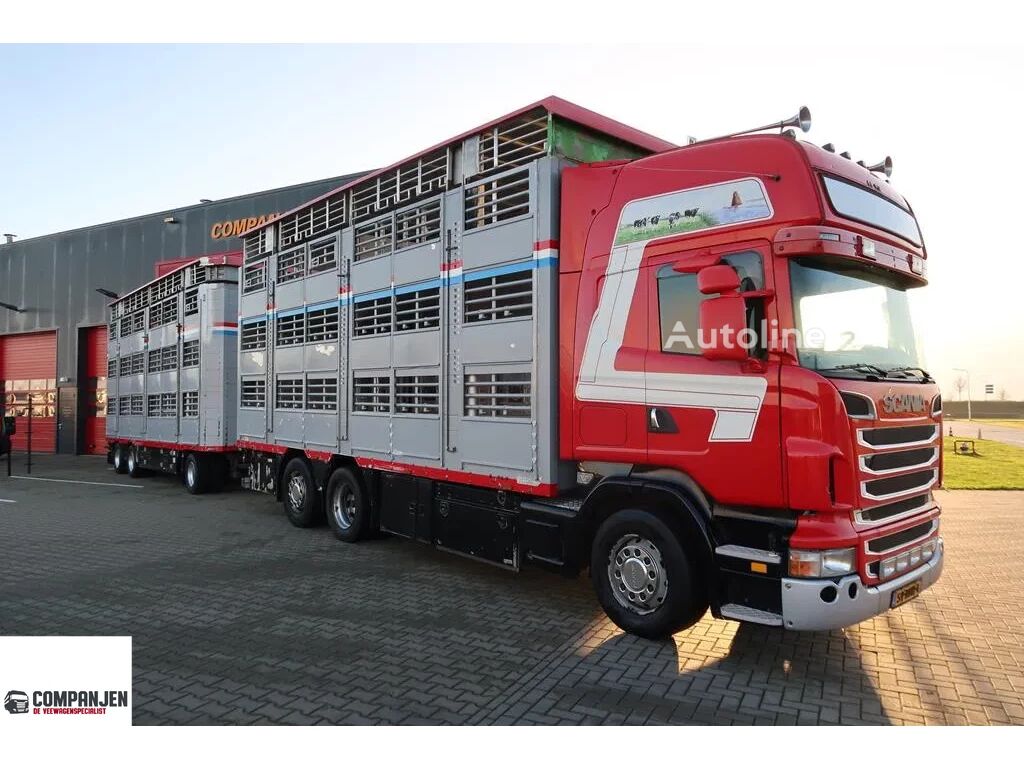 Scania R500 V8 Topline - R500 - 2006 - Pezzaioli Combi - Cattle transpo kamion za prevoz stoke