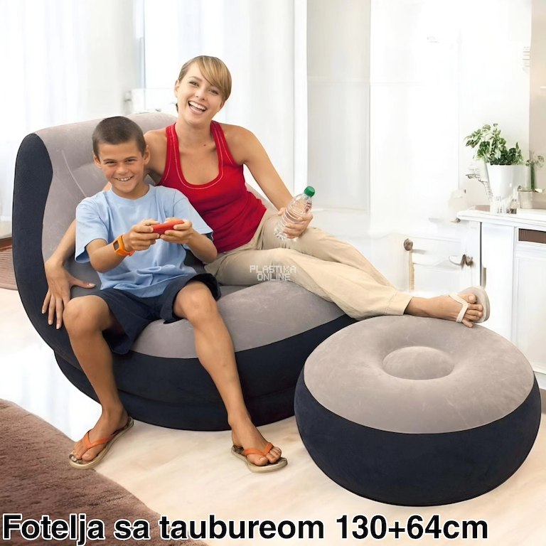 Fotelja sa tabureom 130+64cm