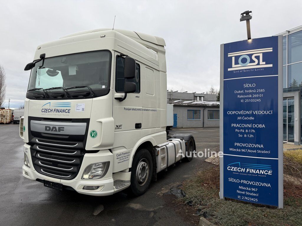 DAF XF460 EURO 6 ohnuté šasí tegljač