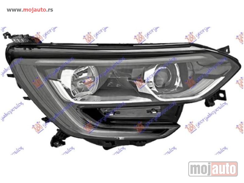 FAR ELEKTRICNI (H7/H7) CRNI LED DNEVNIM SVETLOM (TURSKA) Desno Renault megane sdn 16- -nedostupno