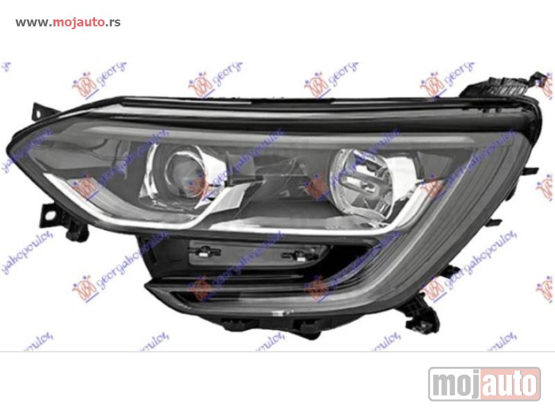 FAR ELEKTRICNI (H7/H7) CRNI LED DNEVNIM SVETLOM (TURSKA) Levo Renault megane sdn 16- -dostupno