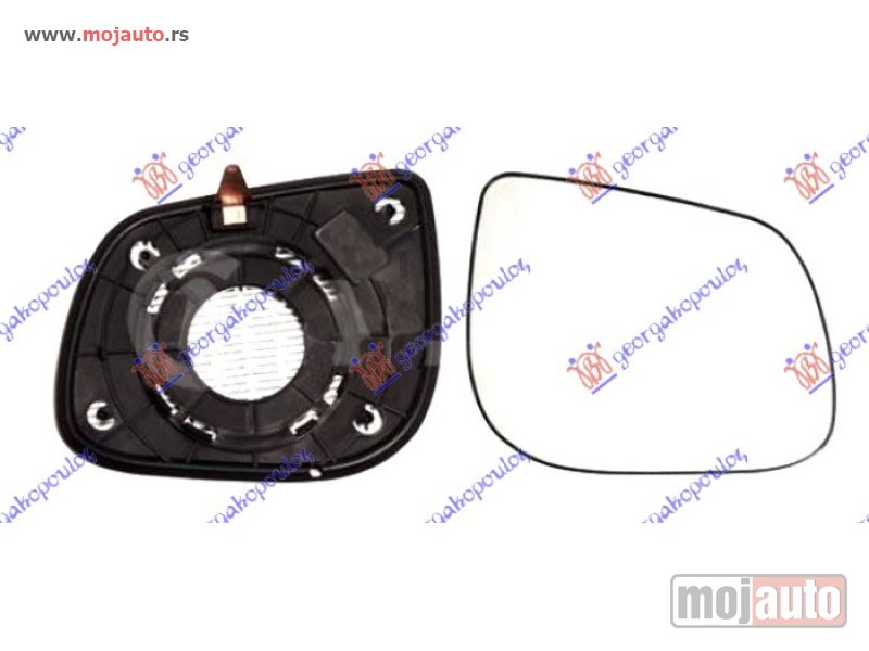 STAKLO RETROVIZORA (KONVEKSNO) Desno Kia picanto 11-15 -dostupno