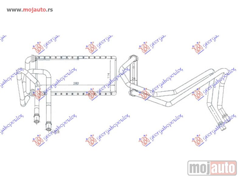 GREJAC KABINE (BR) (115x282x26) Land rover discovery 05-14 -dostupno