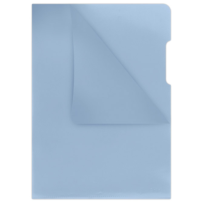 Fascikla "L" u boji 180my pp A4 sjajna pk100 Donau 1784095PL-10 plava
