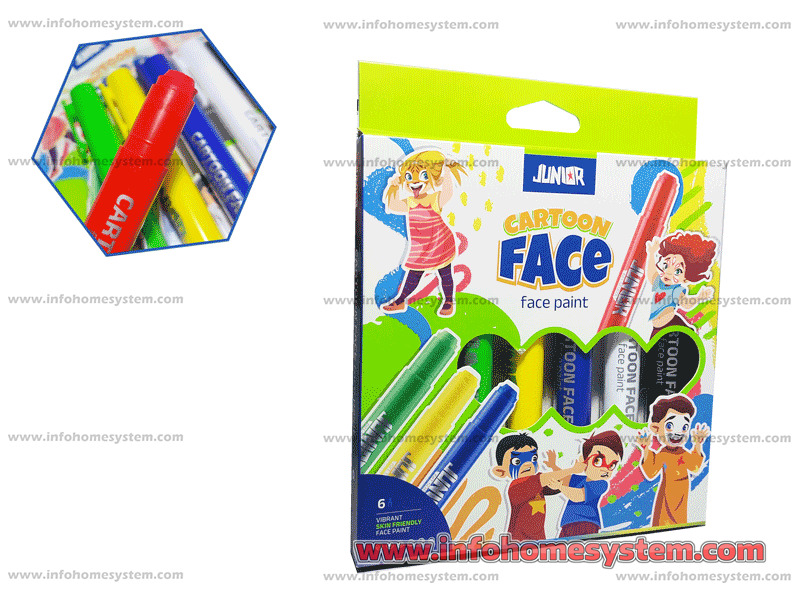 BOJE ZA LICE 6/1 CARTOON FACE JUNIOR