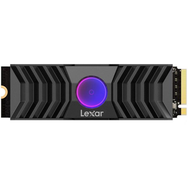LEXAR 1TB High Speed PCIe Gen5 x4 M.2 NVMe up to 12,000 MB/s read and 11,000 MB/s write, RGB FAN heatsink