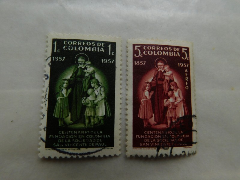 COLOMBIA 1957 KOMPLET SERIJA