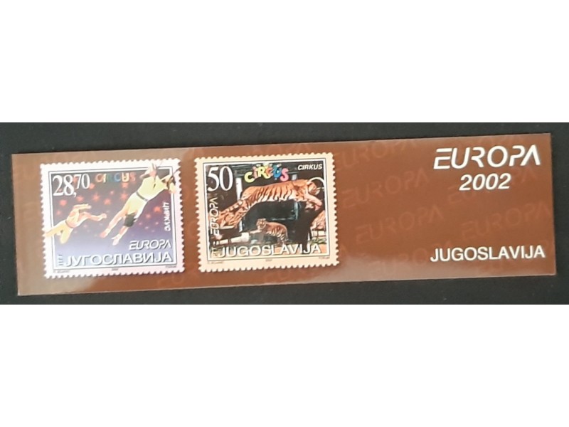 Jugoslavija Evropa cept 2002g Karnet