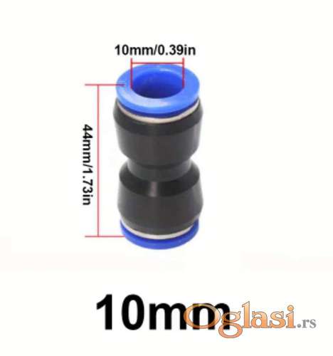 Brza spojka spojnica za vazduh 10mm 8mm i 6mm