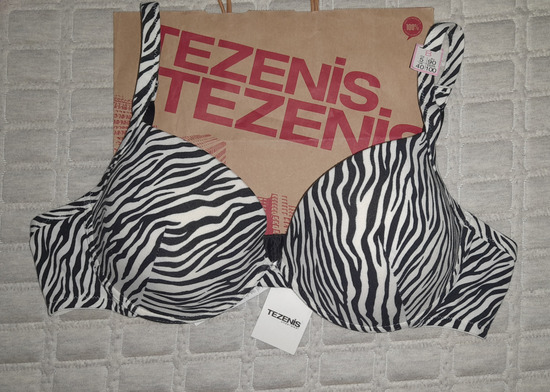 Tezenis animal crno beli brus 90B/85C NOVO!%