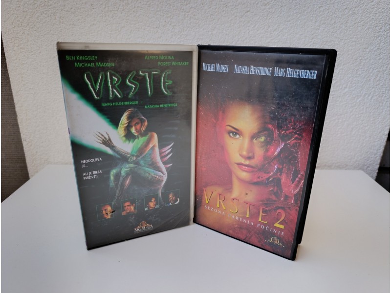 SPECIES - VRSTE - 1 i 2 - original VHS