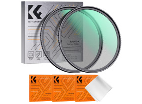 K&F Concept 72mm Black Mist 1/4 + 1/8 Filters Kit Black Diffusion HMC SKU.1715V1